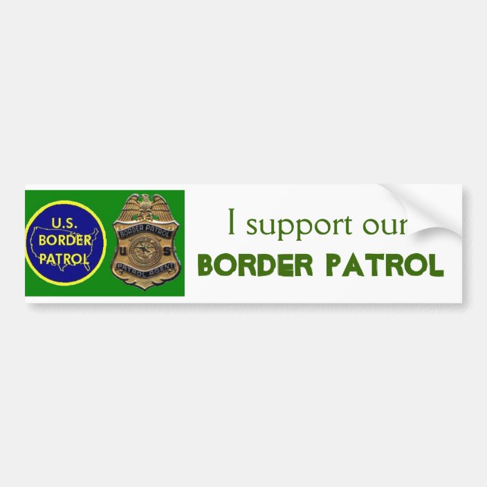 Border Patrol Bumper Sticker | Zazzle.com