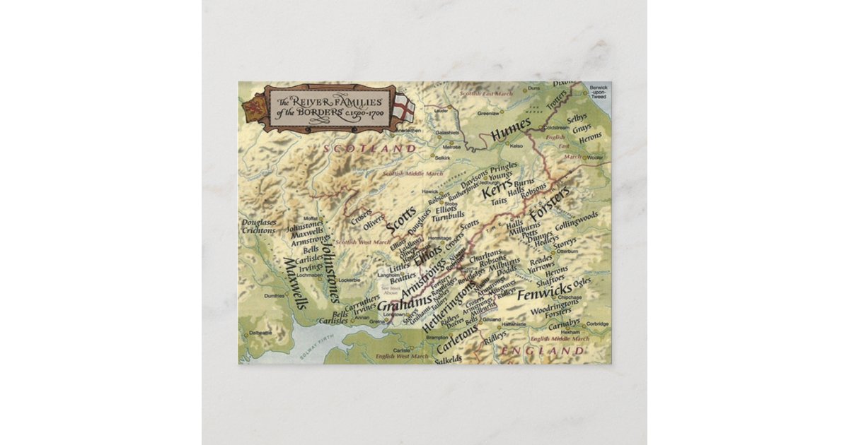 Border Reiver families Postcard | Zazzle