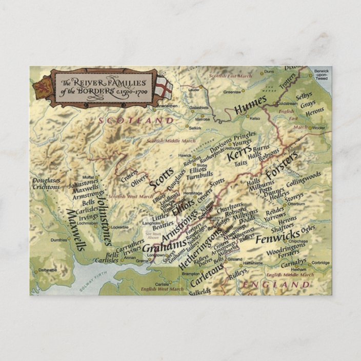 Border Reiver families Postcard | Zazzle.com
