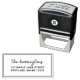 Border Stylish Script Family Name Return Address Self-inking Stamp | Zazzle