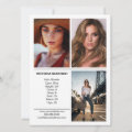Borderline 4 Double-Sided Model Comp Card | Zazzle