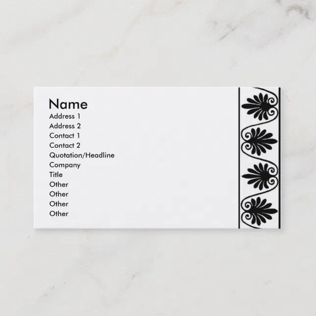 Borders Business Card | Zazzle