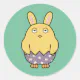 Bored Bunny Chick 03 Classic Round Sticker | Zazzle