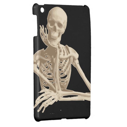 Bored Skeleton iPad Mini Cover | Zazzle