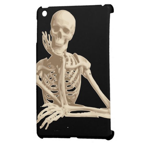 Bored Skeleton iPad Mini Cover | Zazzle