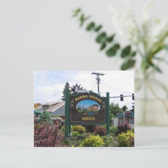 Boring Oregon Postcard | Zazzle