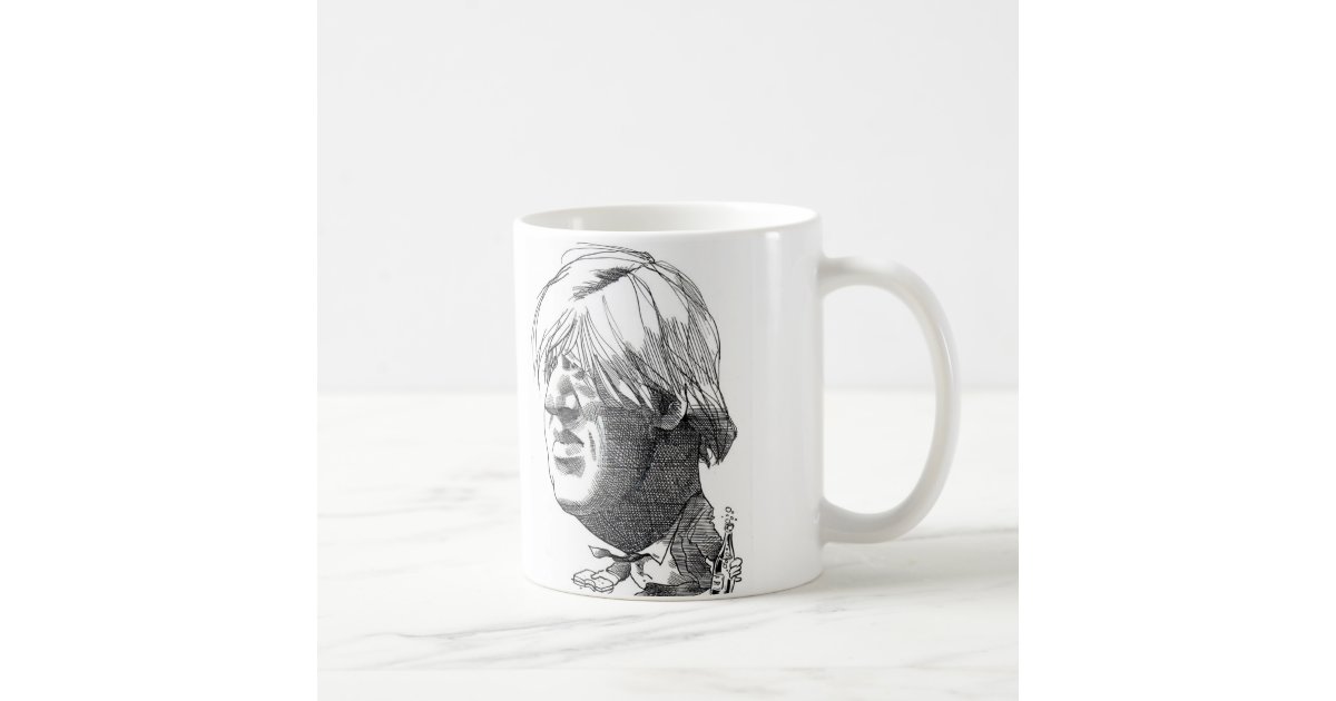Boris Johnson caricature mug | Zazzle