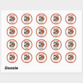 Born 2 Ball Basketball 2nd Birthday Party Classic Round Sticker | Zazzle