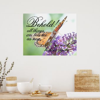 Born Again Butterfly Poster | Zazzle