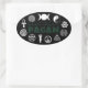 Born Again Pagan Oval Sticker | Zazzle