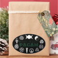 Born Again Pagan Oval Sticker | Zazzle