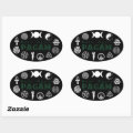 Born Again Pagan Oval Sticker | Zazzle