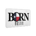 BORN Austin Texas License Plate | Zazzle