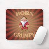 Born Grumpy Mouse Pad | Zazzle