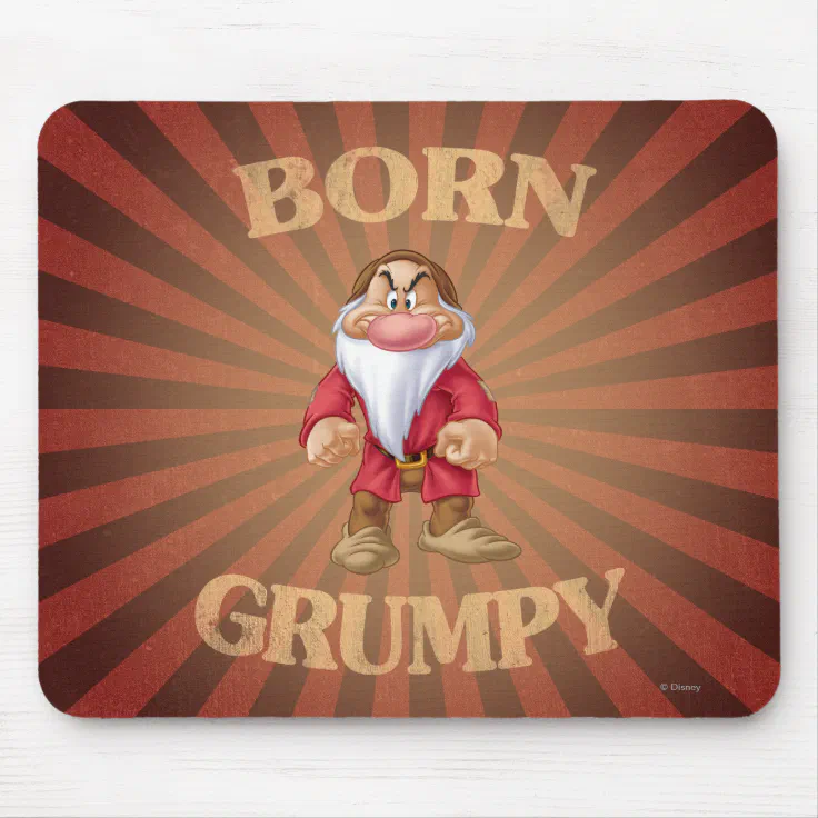 Born Grumpy Mouse Pad | Zazzle