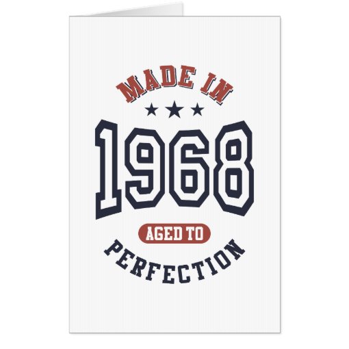 Born in 1968 Birthday Card | Zazzle
