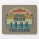 Born in may 1999 vintage birthday mouse pad | Zazzle