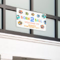 Born to Ball Soccer Birthday Party Welcome Banner | Zazzle