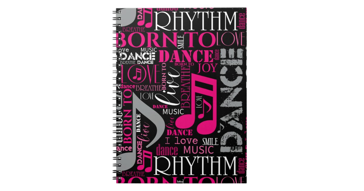 Born to Dance Pink ID277 Notebook | Zazzle