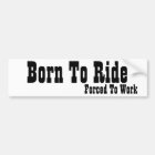 Born to Golf Forced to Work Funny Golfing Bumper Sticker | Zazzle.com