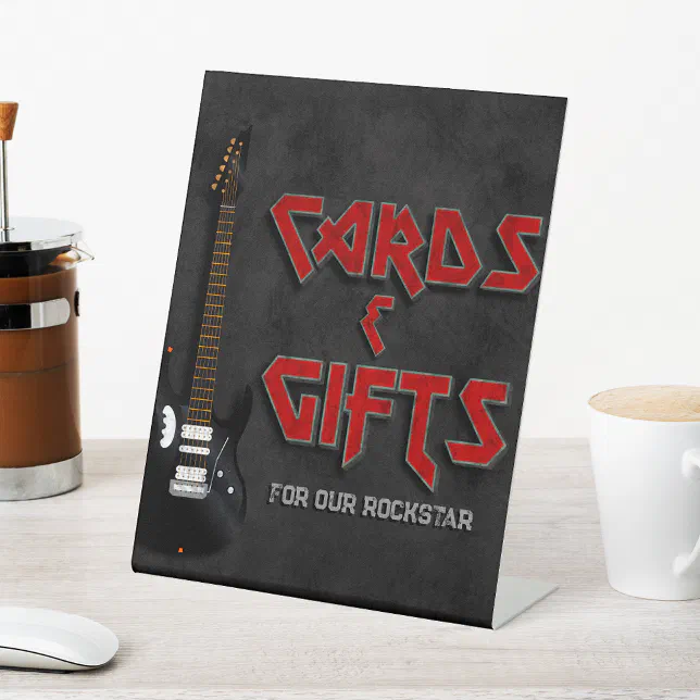 Born to Rock - Cards and Gifts Sign | Zazzle