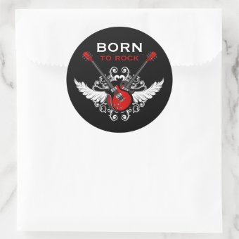 Born To Rock stickers | Zazzle