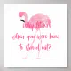 Born to Stand Out Flamingo Poster | Zazzle