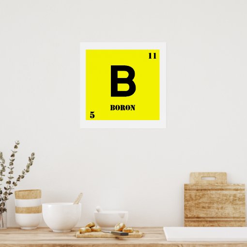 Boron Poster | Zazzle