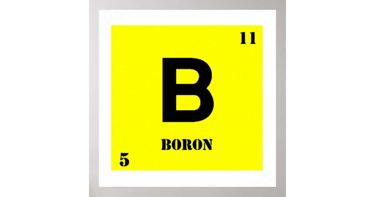 Boron Poster | Zazzle