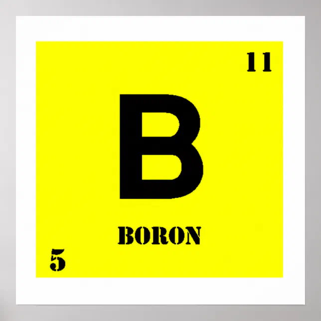Boron Poster | Zazzle