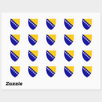 Bosnia and Herzegovina Coat of Arms Sticker | Zazzle