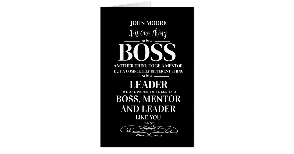 Boss appreciation week card | Zazzle
