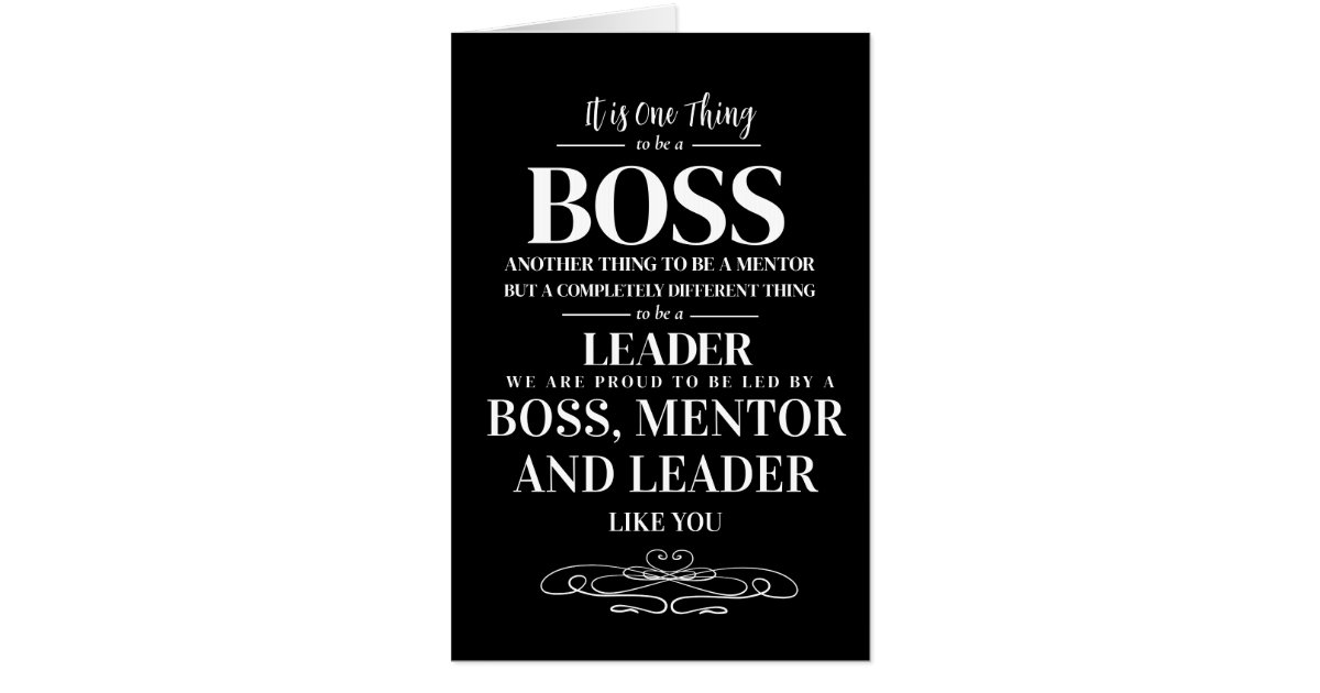Boss appreciation week card | Zazzle