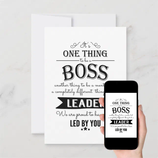 Boss appreciation week card | Zazzle