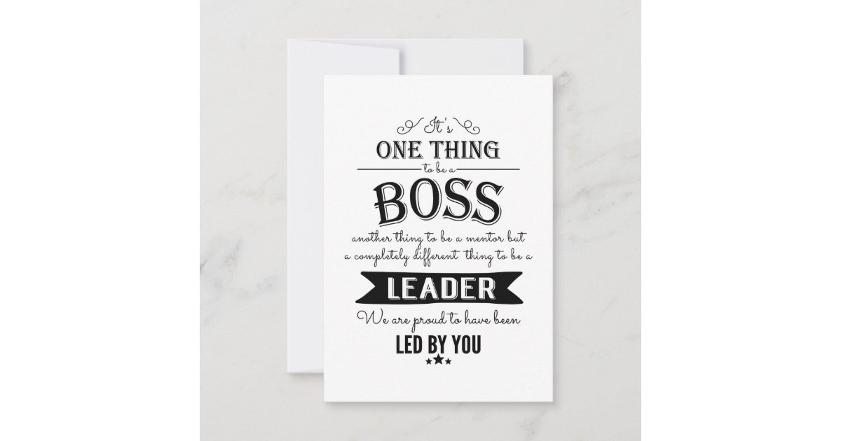Boss appreciation week card | Zazzle