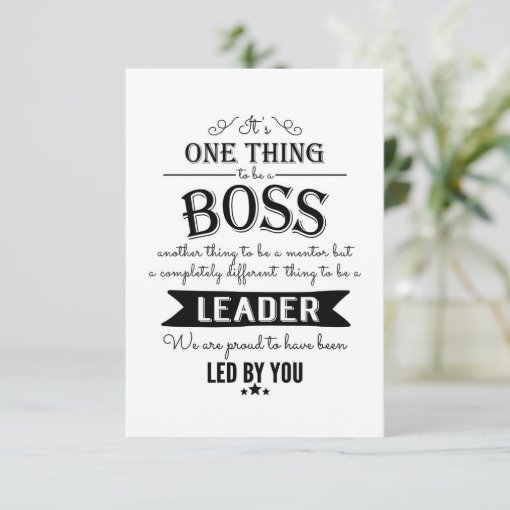 Boss appreciation week card | Zazzle