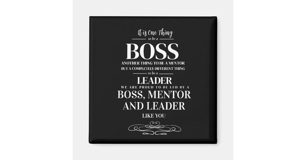 Boss appreciation week card magnet | Zazzle