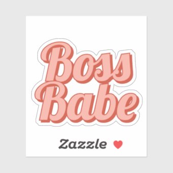 Boss babe sticker | Zazzle