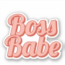 Boss babe sticker | Zazzle