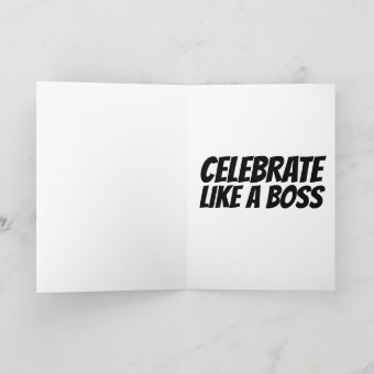 BOSS CAT BIRTHDAY CARDS | Zazzle