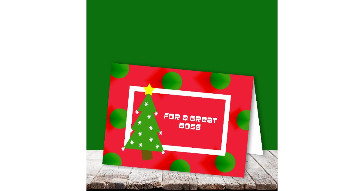 Boss Christmas Card | Zazzle