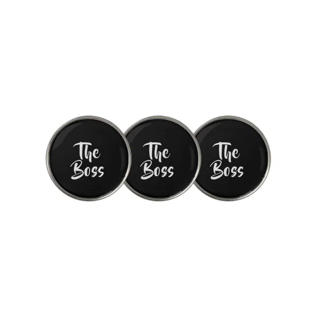 BOSS GOLF BALL MARKER | Zazzle