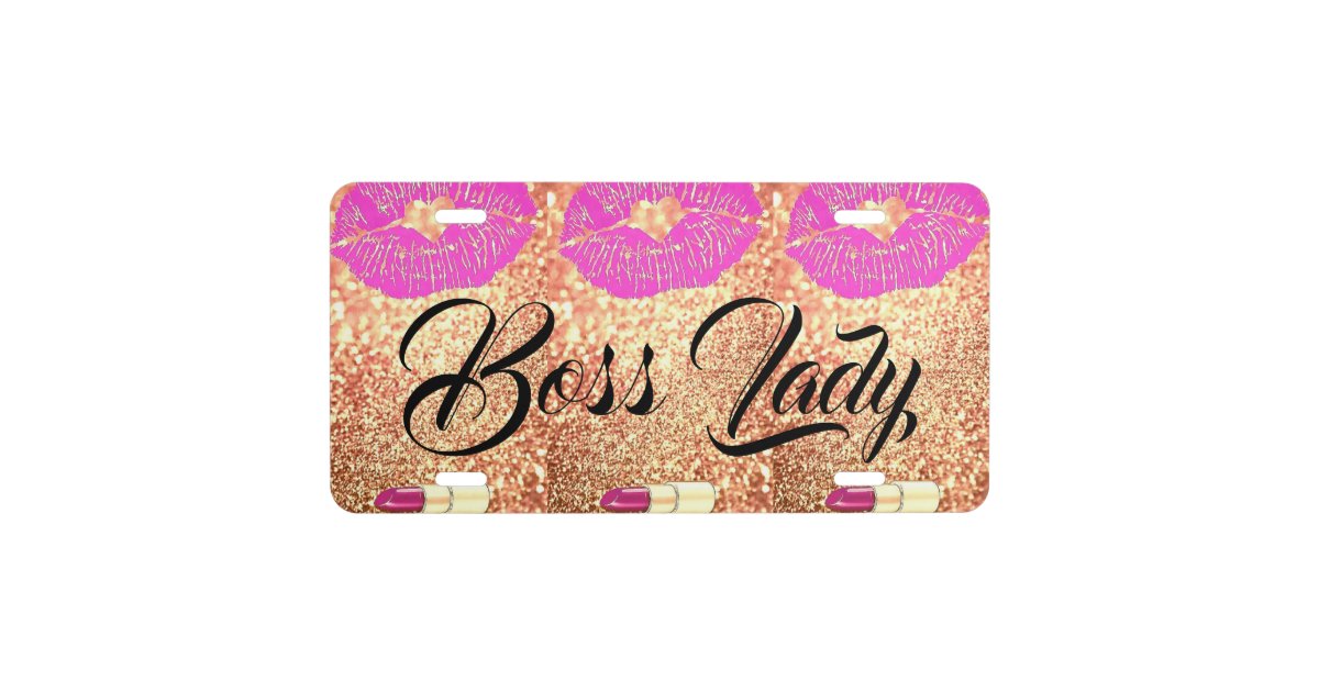 Boss Lady Aluminum License Plate | Zazzle