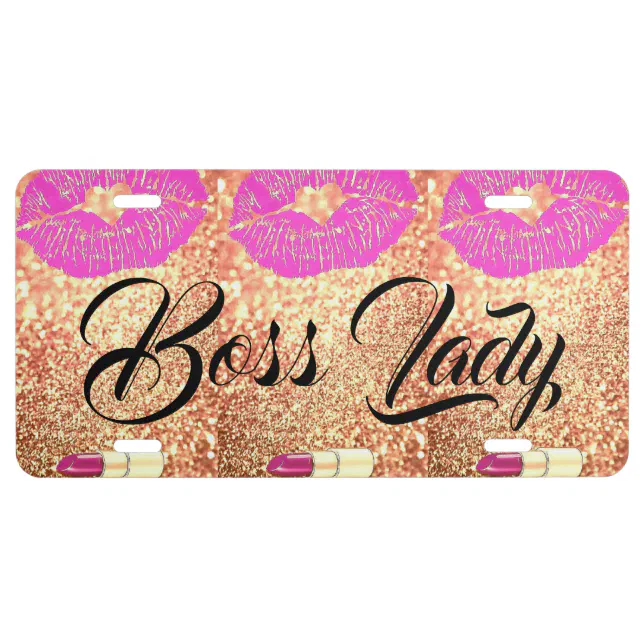 Boss Lady Aluminum License Plate | Zazzle