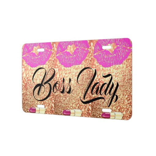 Boss Lady Aluminum License Plate | Zazzle