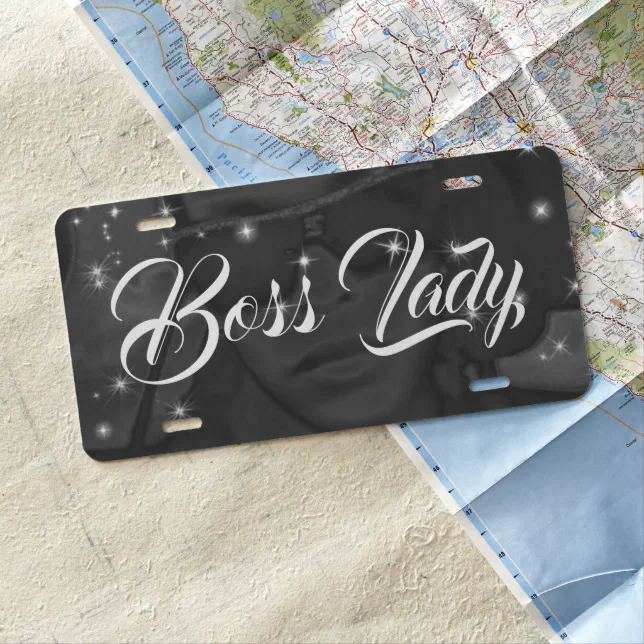 Boss Lady Aluminum License Plate | Zazzle