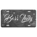 Boss Lady Aluminum License Plate | Zazzle