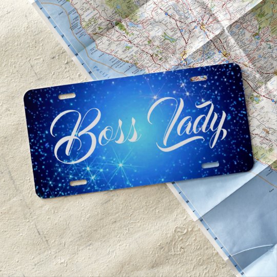 Boss Lady Aluminum License Plate | Zazzle.com