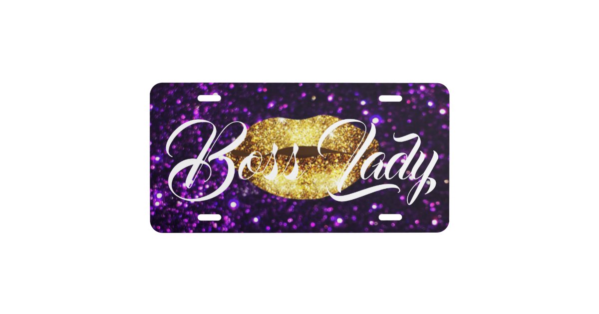 Boss Lady Aluminum License Plate | Zazzle