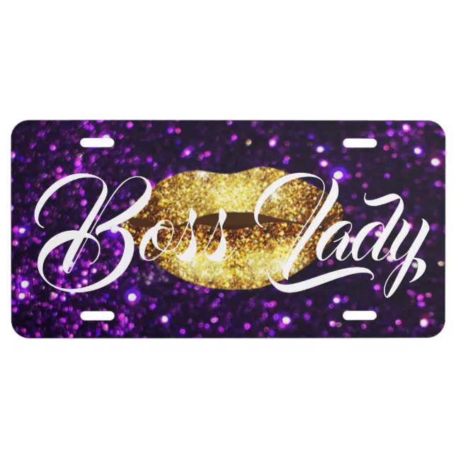Boss Lady Aluminum License Plate | Zazzle